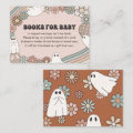Ghost Halloween Baby Shower Books for Baby Enclosure Card | Zazzle