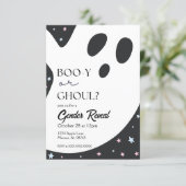 Ghost Halloween Gender Reveal Invitation | Zazzle