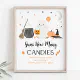 Ghost Halloween Guess How Many Candies Game Poster | Zazzle