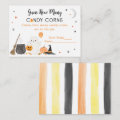 Ghost Halloween Guess How Many Candy Corns Game Enclosure Card | Zazzle