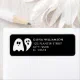 Ghost Halloween Label | Zazzle