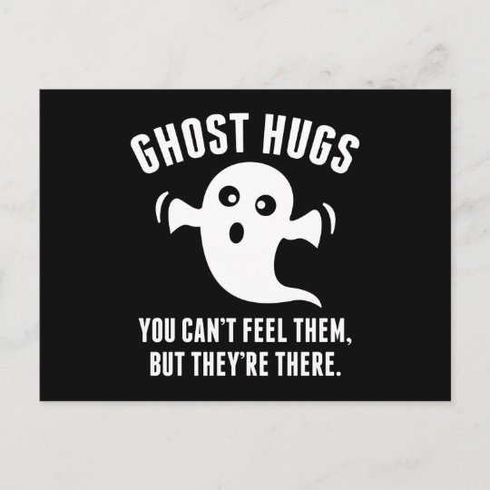 Ghost Hugs Postcard | Zazzle.com