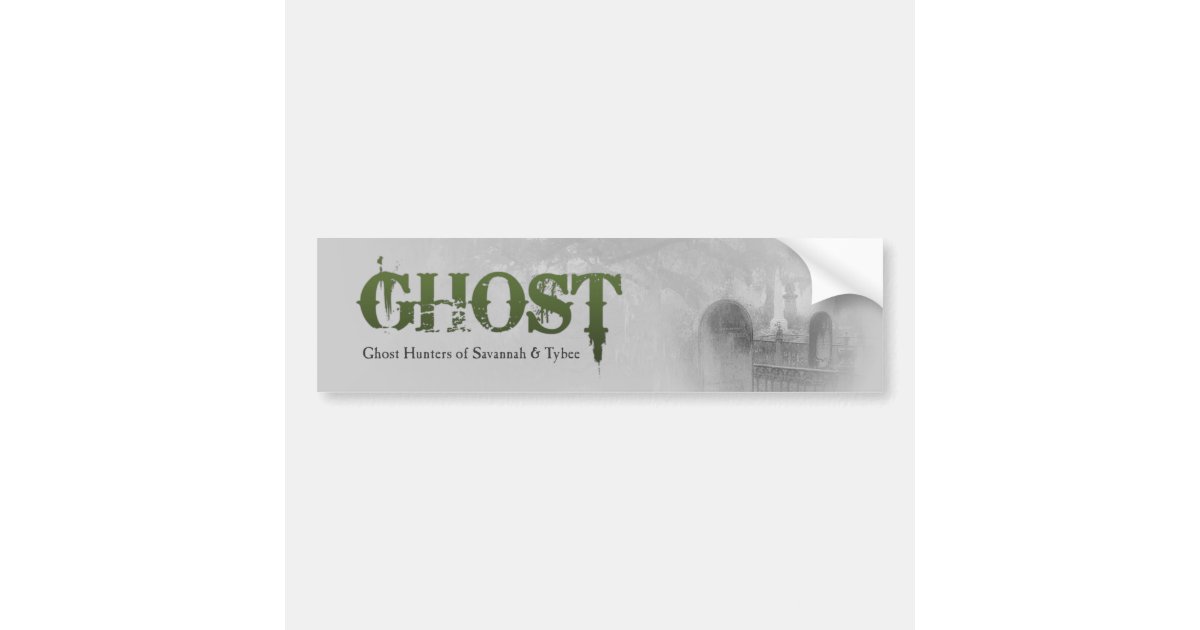 GHOST Logo Bumper Sticker | Zazzle