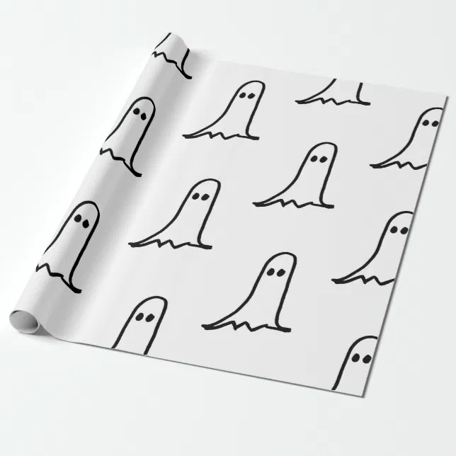GHOST MATTE Wrapping Paper | Zazzle