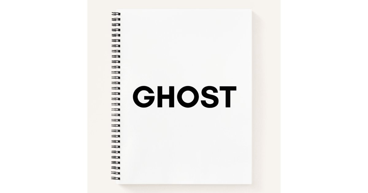 ghost notebook | Zazzle