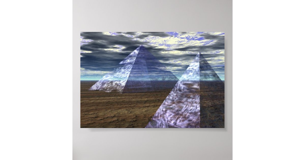 Ghost Pyramids Poster | Zazzle