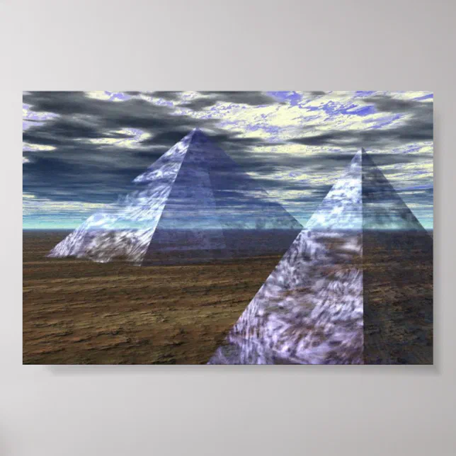 Ghost Pyramids Poster | Zazzle