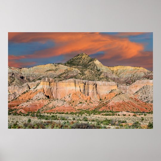 Ghost Ranch Mountain Pastels Poster | Zazzle.com