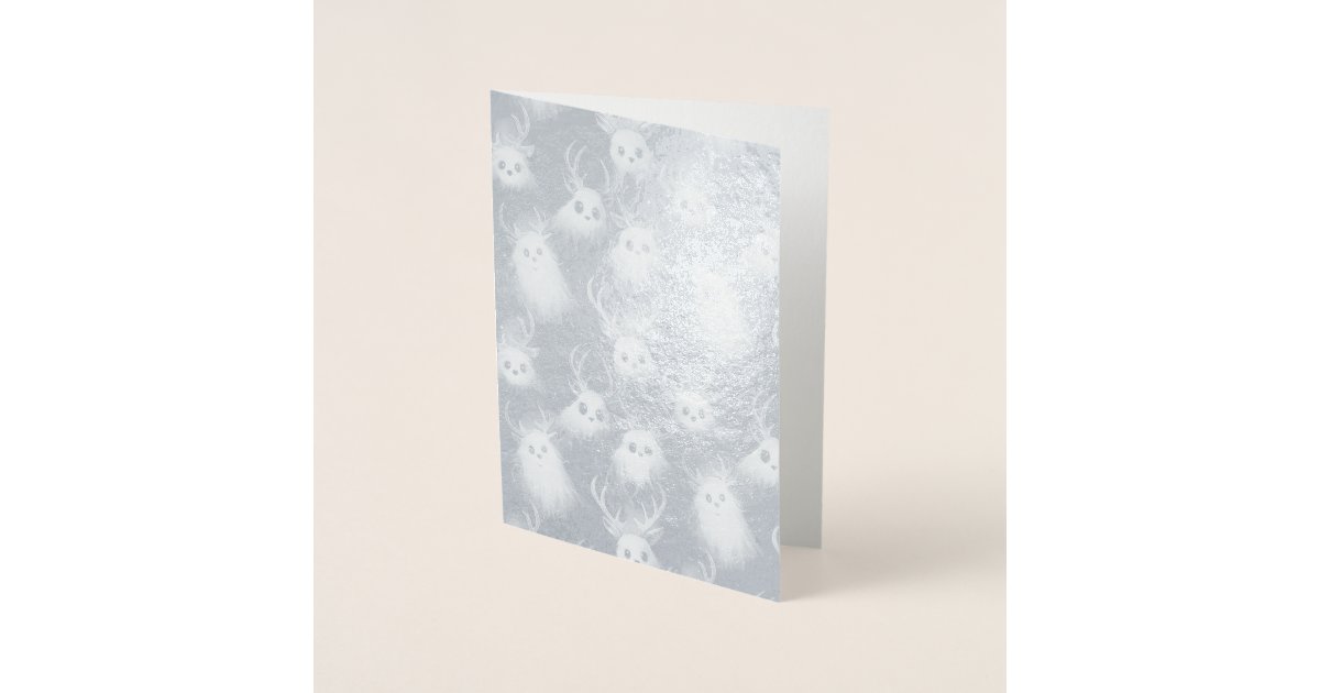 Ghost Reindeer - A Spooky Goth Christmas Card | Zazzle