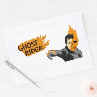 Ghost Rider Rectangular Sticker | Zazzle