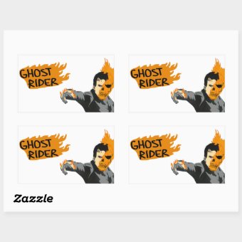 Ghost Rider Rectangular Sticker | Zazzle