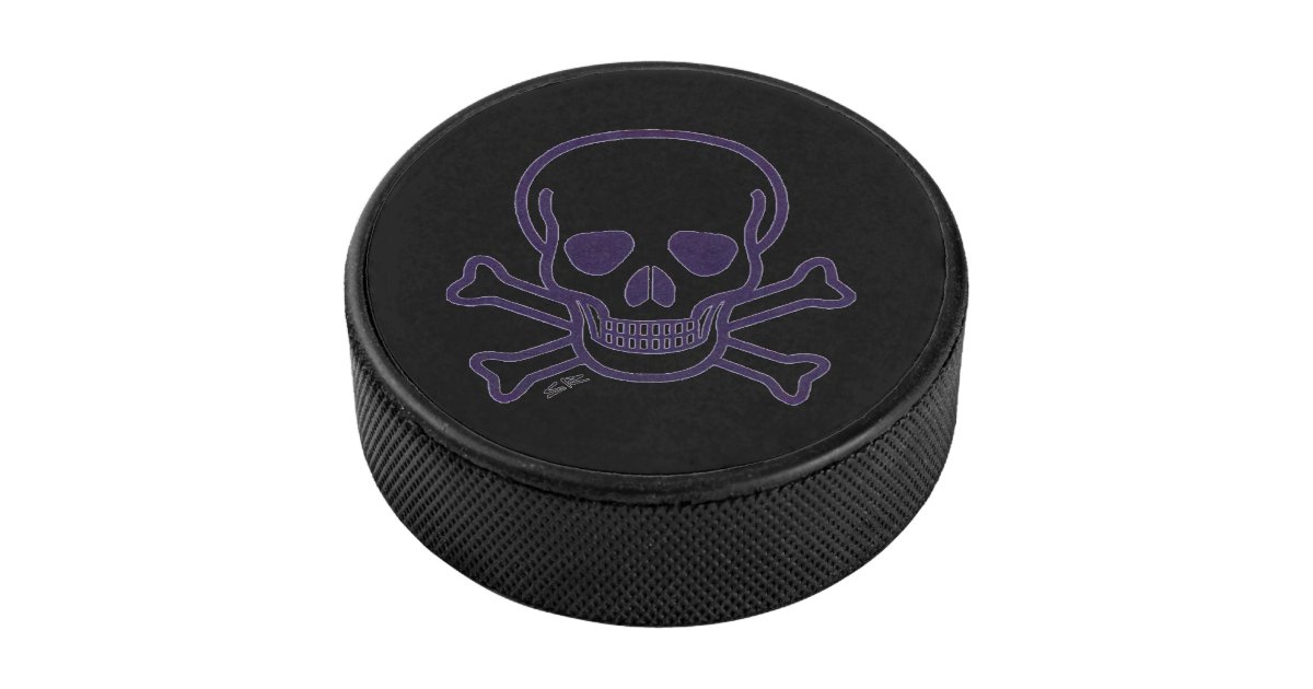Ghost Skull hockey puck | Zazzle