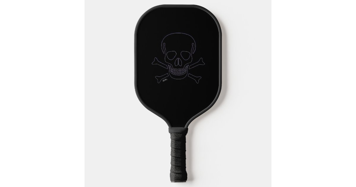 Ghost Skull pickleball paddle | Zazzle