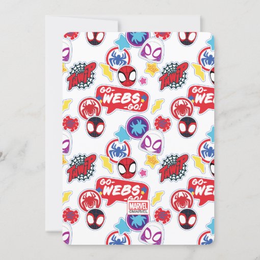 Ghost Spider | Chalkboard Birthday Invitation | Zazzle