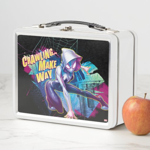 Ghost-Spider: Crawling Make Way Metal Lunch Box | Zazzle