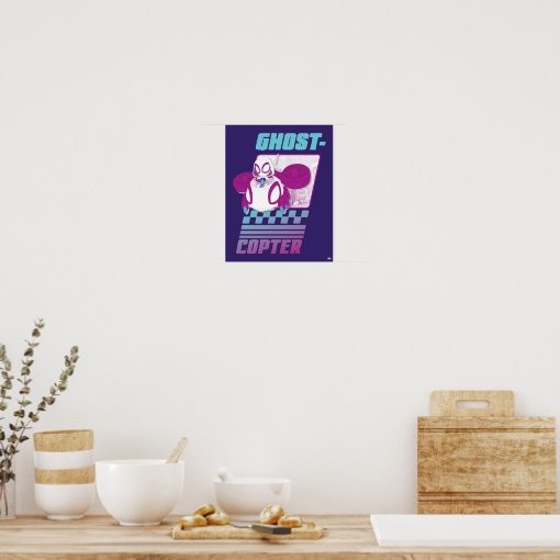Ghost-Spider Flying Her Ghost-Copter Poster | Zazzle