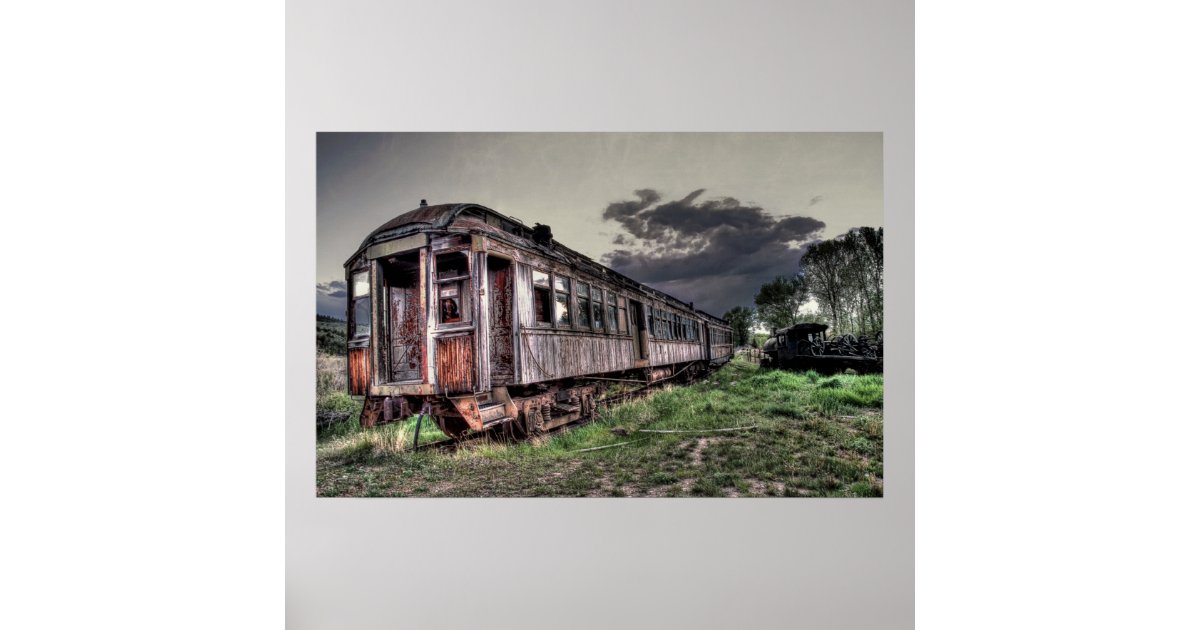 Ghost Town Train - Montana Poster | Zazzle