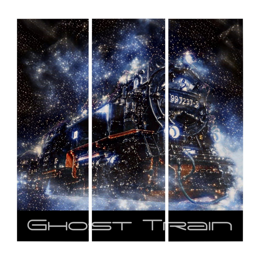 Ghost Train Vintage Locomotive Triptych | Zazzle
