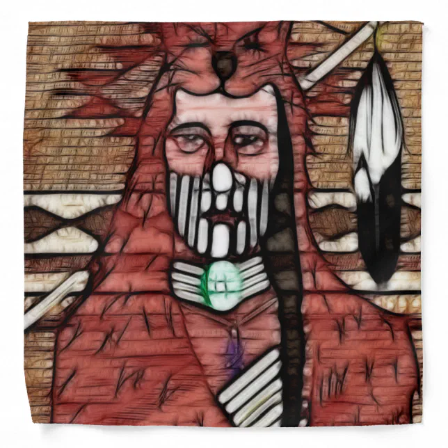 Ghost Warrior Native American Bandana | Zazzle