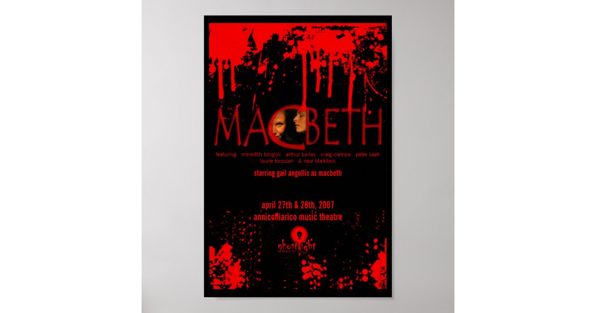 Ghostlight Macbeth Poster | Zazzle