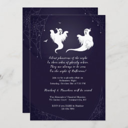 Ghosts of Halloween Invitation | Zazzle
