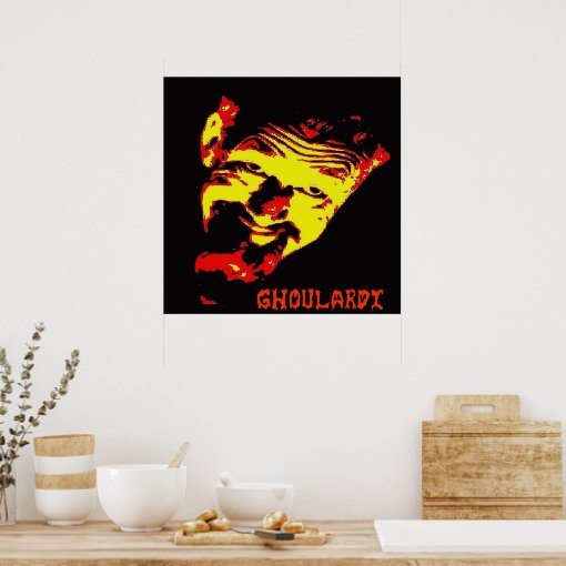 Ghoulardi (Red/Yellow) Matte Poster | Zazzle