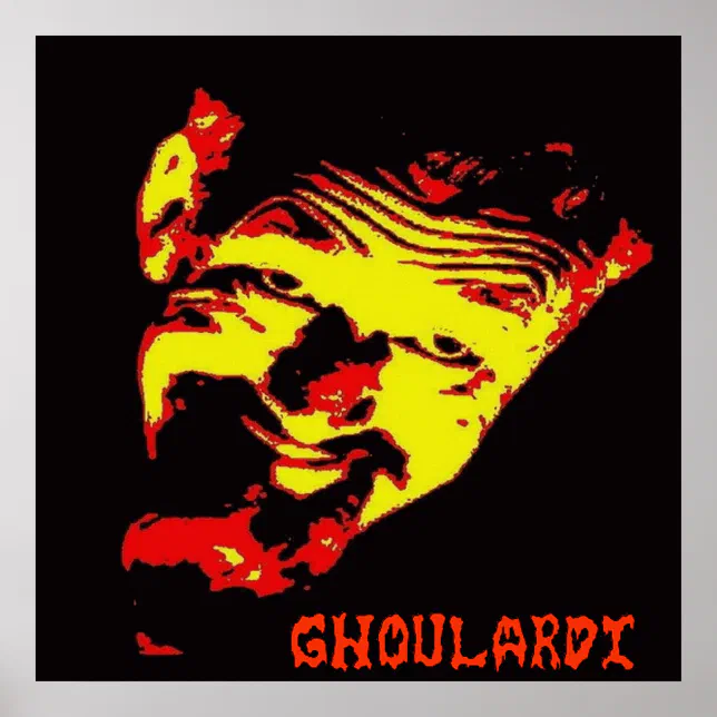 Ghoulardi (Red/Yellow) Matte Poster | Zazzle