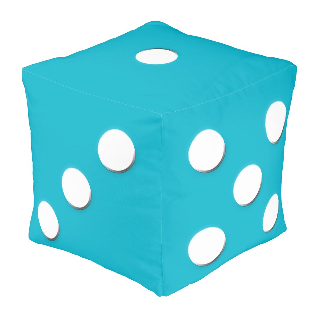 Giant 6 Sided Die (Funny Dice) Pouf | Zazzle