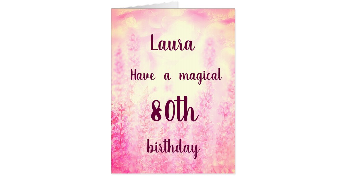 Giant 80th birthday card | Zazzle