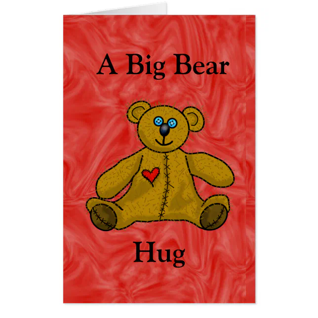 Giant Big Bear Hug Card | Zazzle