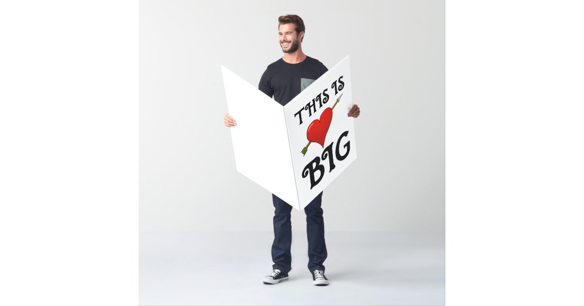 GIANT BIGGEST WEDDING HEART CONGRATULATIONS CARD | Zazzle