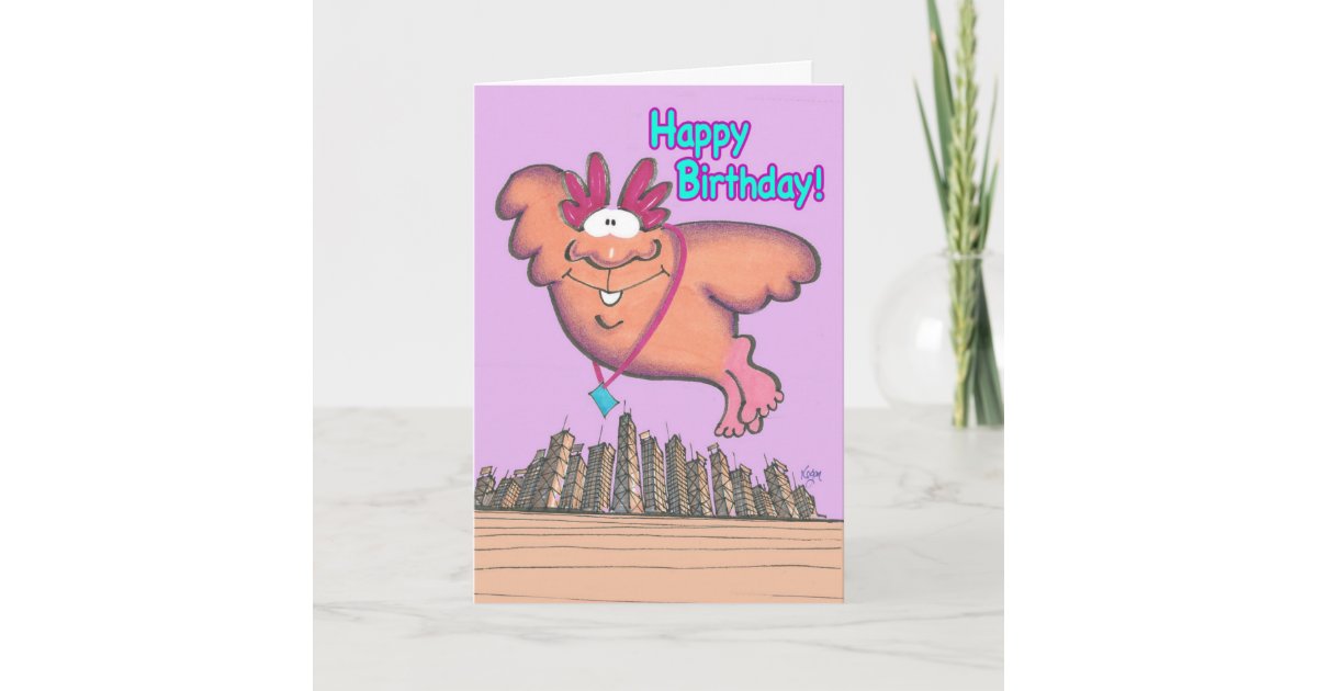 GIANT BIRDMAN Birthday Card | Zazzle