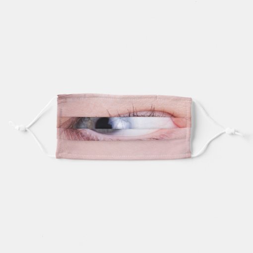 Giant Blue Eyeball Adult Cloth Face Mask | Zazzle