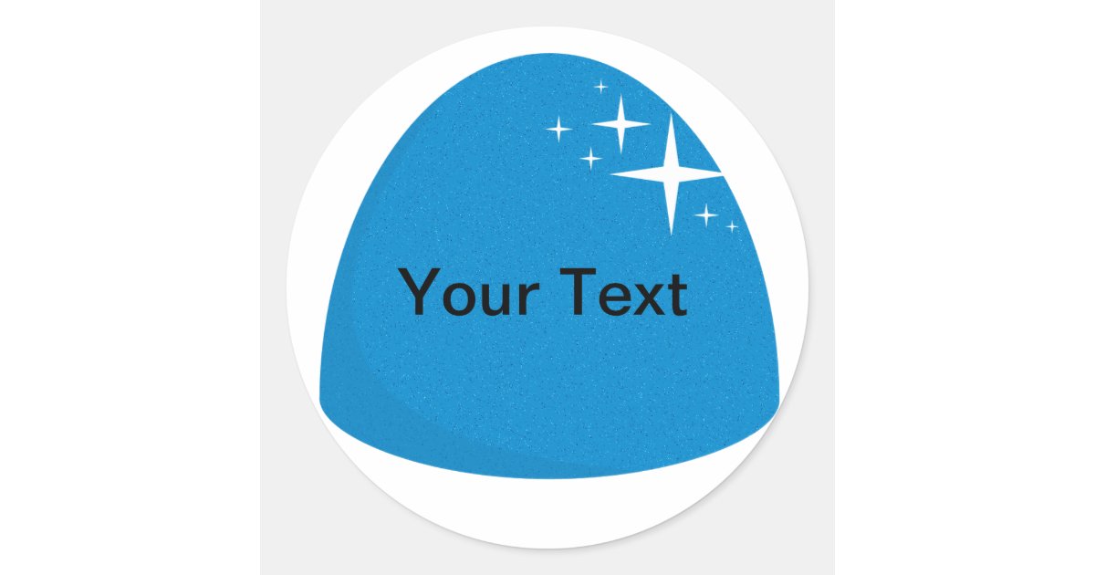 Giant Blue Gumdrop Candy Buffet Party Sticker | Zazzle