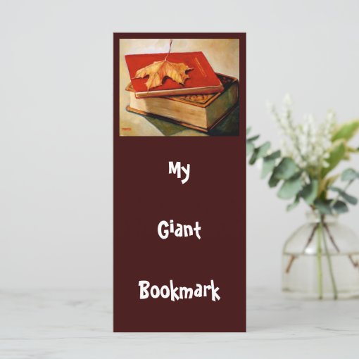 GIANT BOOKMARK: ART: BOOKS: LEAF | Zazzle