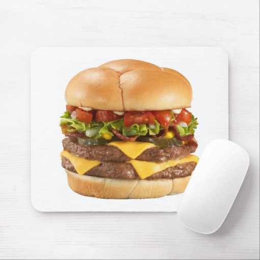 Giant burger mousepad | Zazzle
