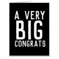 GIANT CONGRATULATIONS CUSTOM GREETING CARD | Zazzle