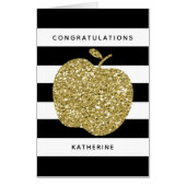 Giant Congratulations Graduation Card Gold Glitter | Zazzle