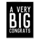 GIANT CONGRATULATIONS OVERSIZED YOU CUSTOMIZE CARD | Zazzle
