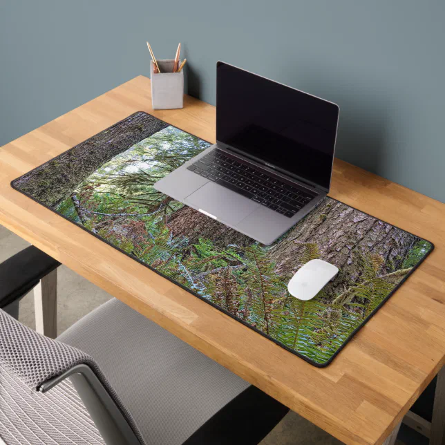 Giant Conifer Pacific Northwest Forest Desk Mat | Zazzle
