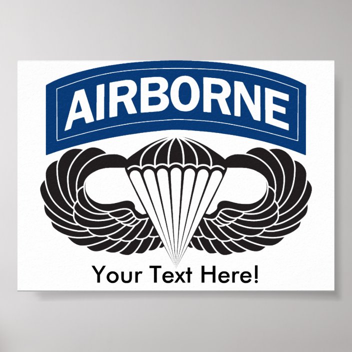 Giant Custom Airborne Poster | Zazzle.com
