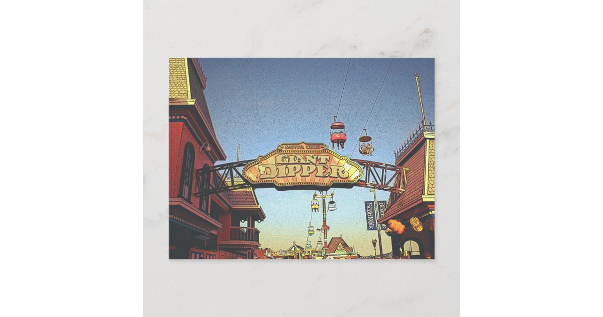 Giant Dipper Sign Postcard | Zazzle