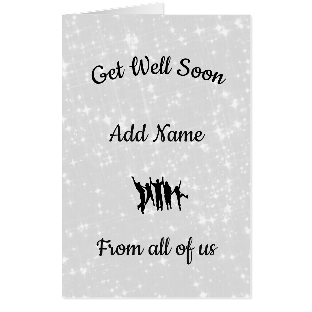 Giant Get Well Soon Card | Zazzle