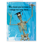 Giant Graduation Card - Skeleton in Grad Cap! | Zazzle