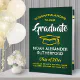 Giant Graduation Congrats Green and Gold Oversized Card | Zazzle