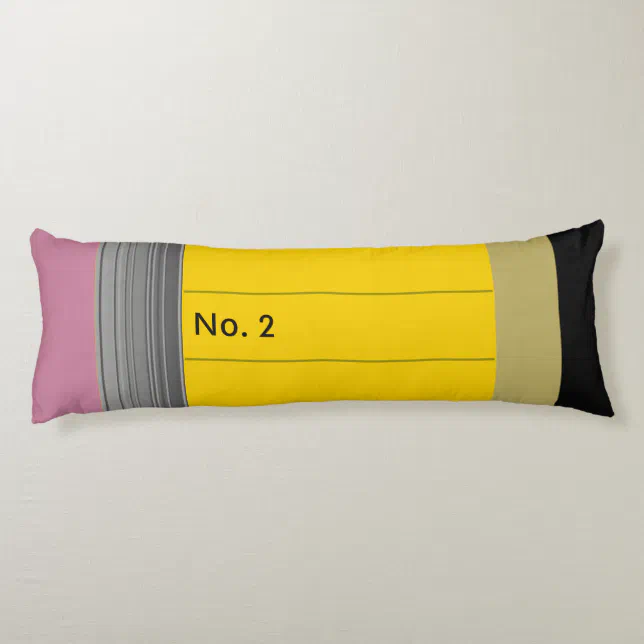 Giant No. 2 Pencil Body Pillow - Personalize It! | Zazzle