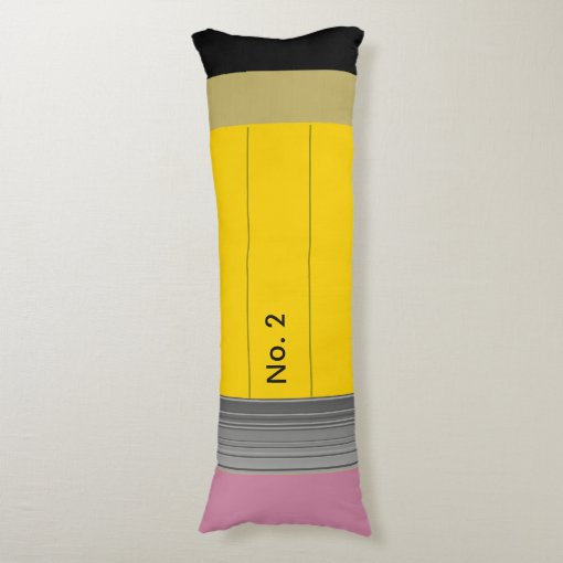 Giant No. 2 Pencil Body Pillow - Personalize It! | Zazzle