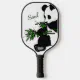 Giant Panda Eats Bamboo Name Pickleball Paddle | Zazzle