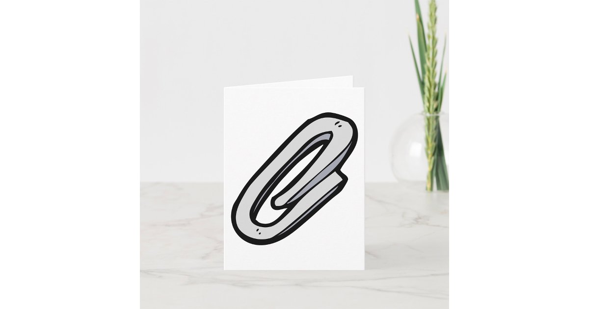 Giant Paperclip Card | Zazzle