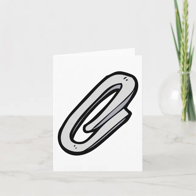Giant Paperclip Card | Zazzle